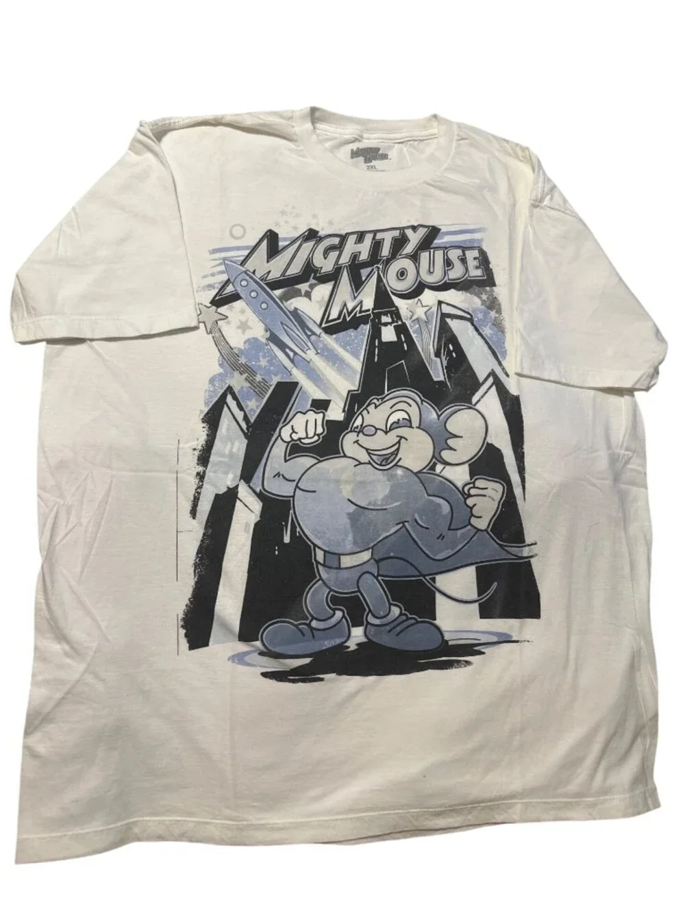 Mighty Mouse | Tops | Mighty Mouse Graphic Tee Shirt Vintage Style ...